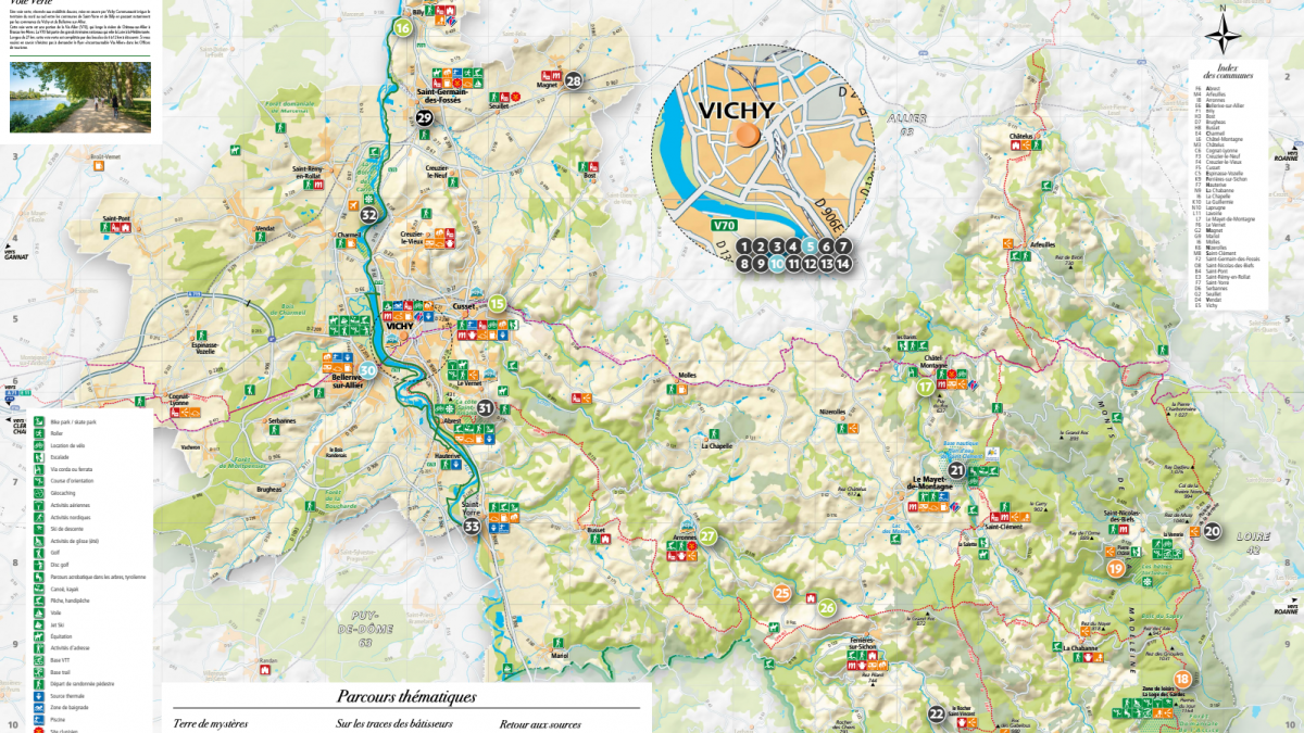 Plans touristiques | Vichy Mon Amour