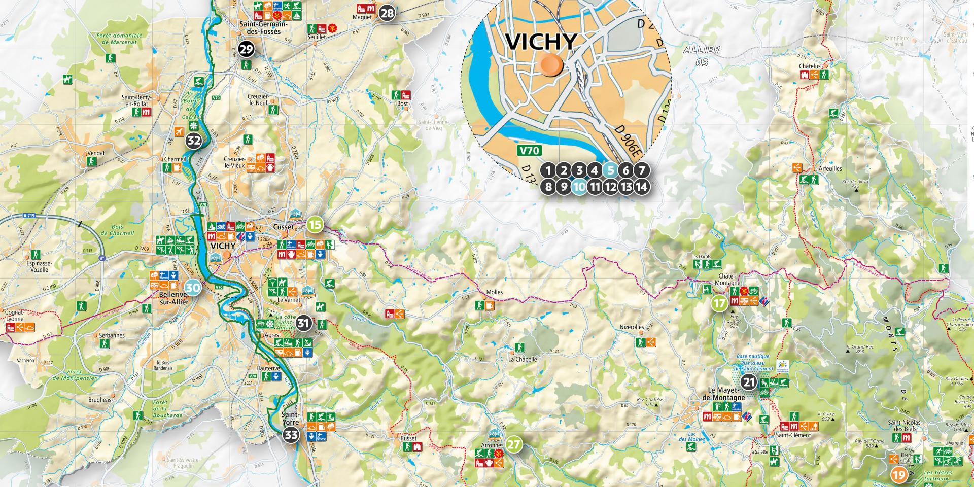 Die 12 wichtigsten Sehenswürdigkeiten in Vichy | Vichy Mon Amour